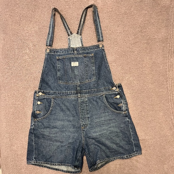 Levi's | Jeans | Levi Strauss Two Horse Brand Denim Short Overalls ...